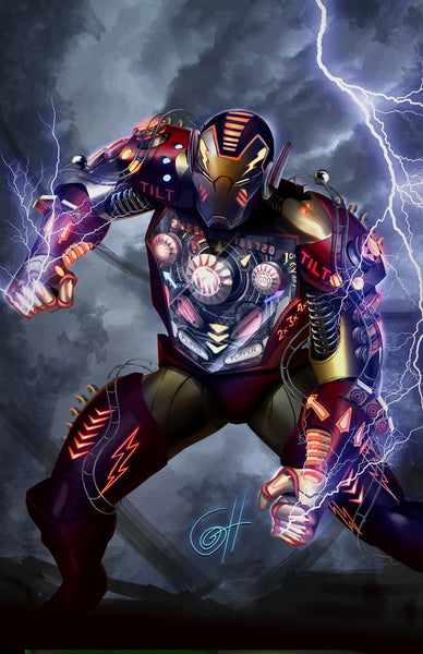 Iron Man, Pinball - Custom 24x36 inches Poster (Copy) – Greg Horn Art